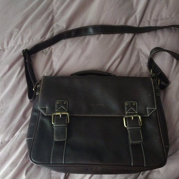 Subi Homme | Other | Subi Homme Leather Laptop Bag | Poshmark